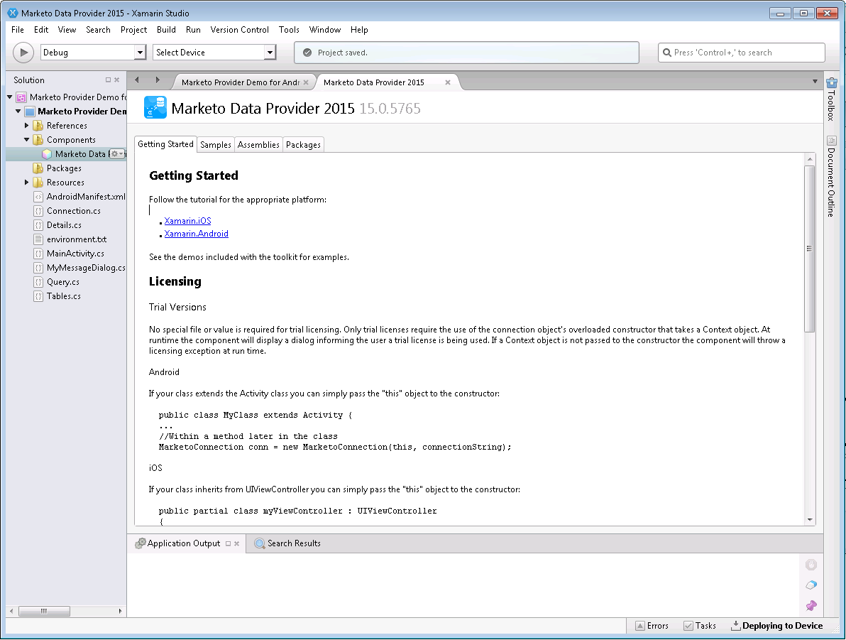 Get Started with Marketo on Xamarin