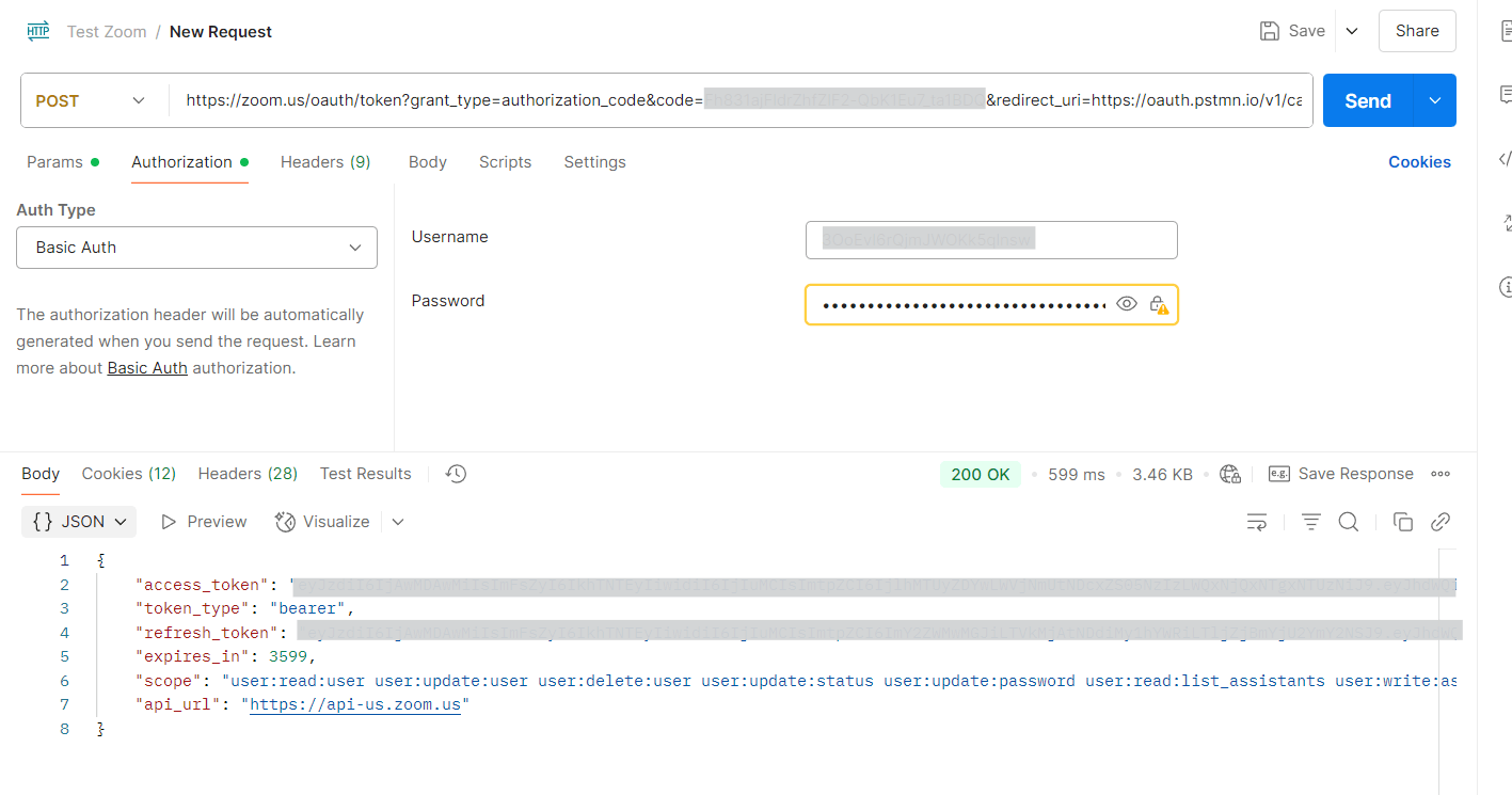 Authenticate and Access Zoom API with OAuth and Postman