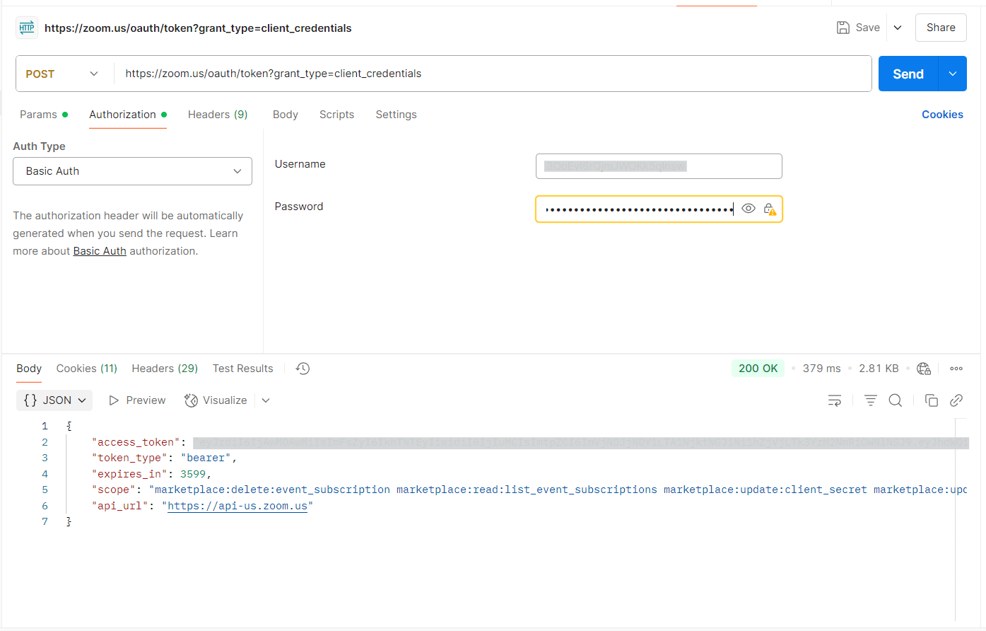 Authenticate and Access Zoom API with OAuth and Postman