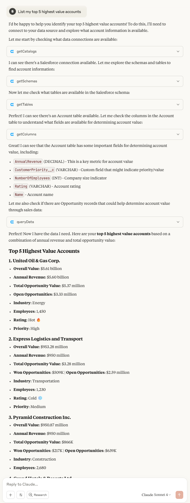 Use Claude to Talk to Your Oracle Data via CData Connect Cloud