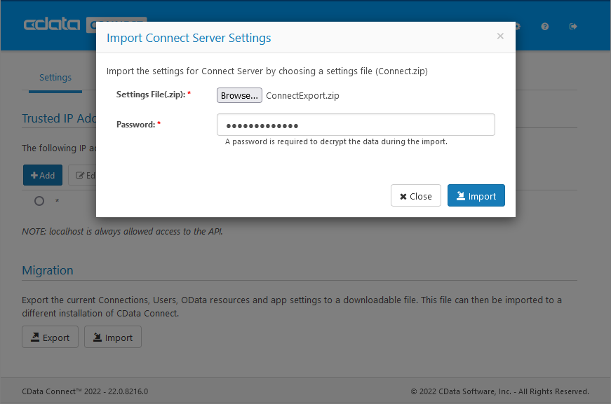 Export Import Users Connections And Endpoints In Connect Server