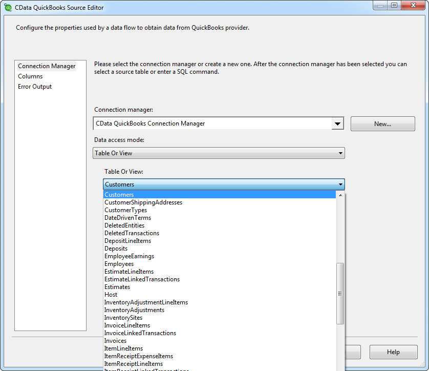 Create CRM Accounts from QuickBooks Customers