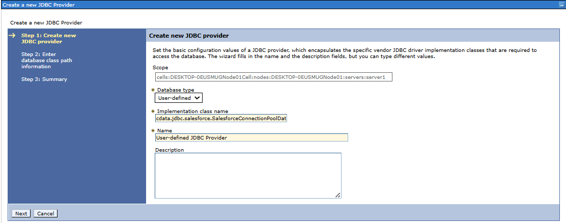 Connect Aha To Ibm Websphere Using The Cdata Jdbc Driver