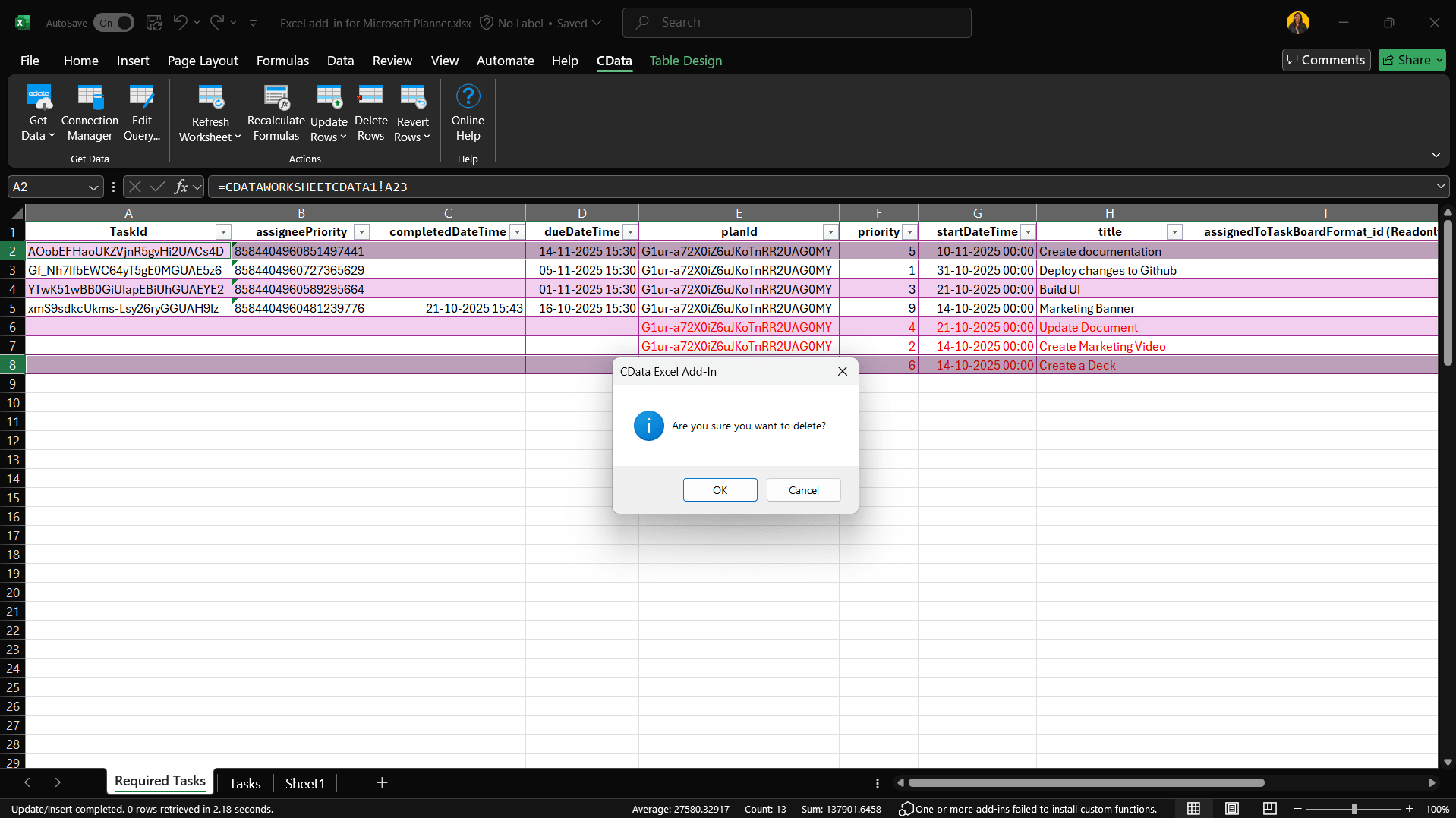 Bulk Import Tasks from Excel to MS Planner: Excel Add-In for MS Planner