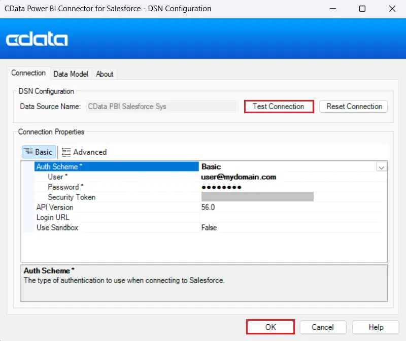 Getting Started with the CData Power BI Connector for Zendesk