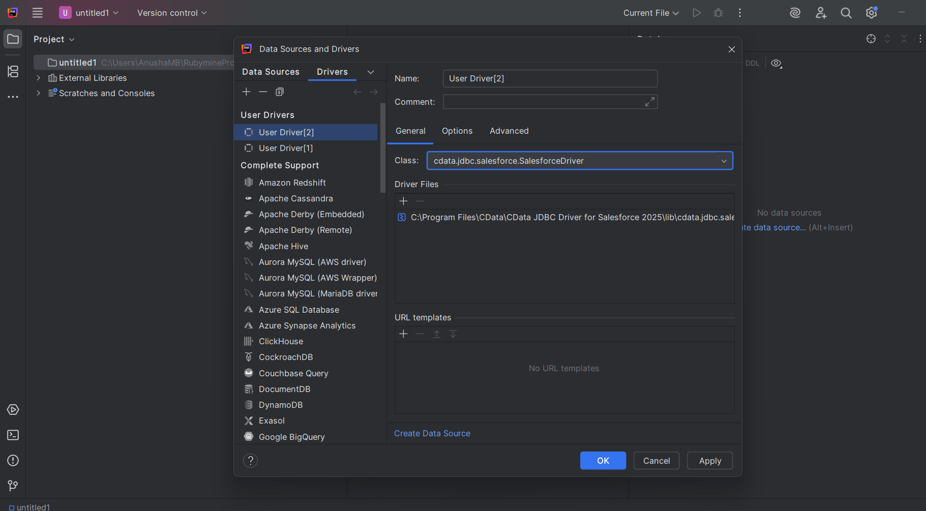 Integrate Google Cloud Storage with JetBrains RubyMine using CData JDBC ...