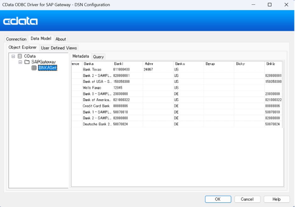 Cdata Sap Driver Deep Dive Use Sap Gateway Service Builder For Sap S 9739