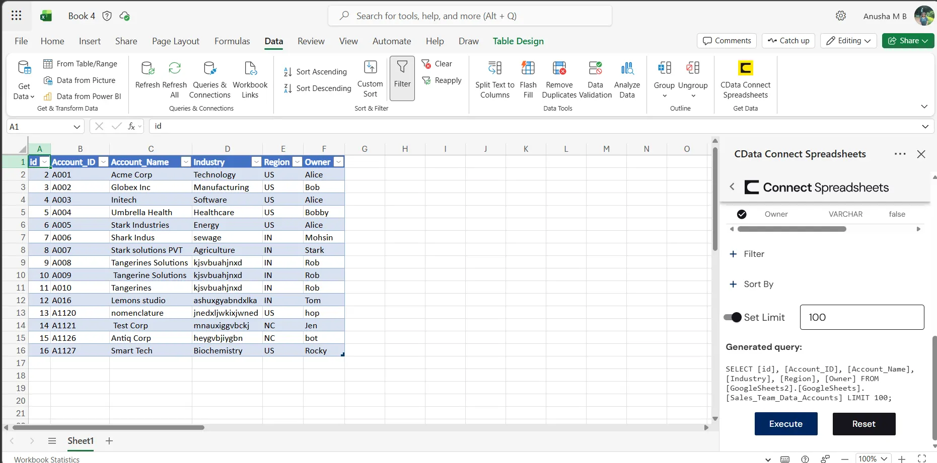 Access Live Gmail Data in Excel for the Web (Excel 365/Online) through ...