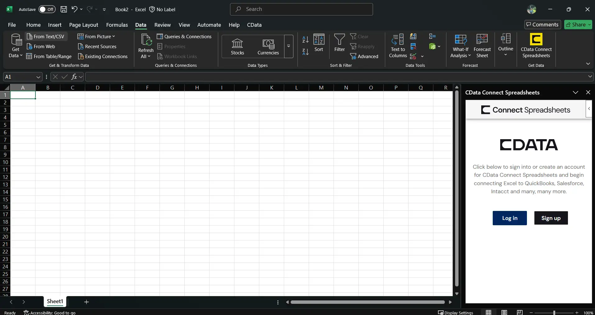 Access Live Workday Data in Excel (Desktop) through Connect Spreadsheets