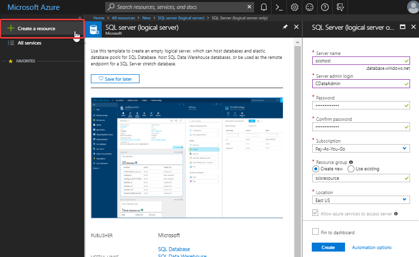 Deploy CData SSIS Components on Azure Data Factory Deploy CData SSIS Components on Azure Data Factory
