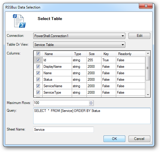 Start And Stop Windows Services Using The Cdata Excel Add In For Powershell
