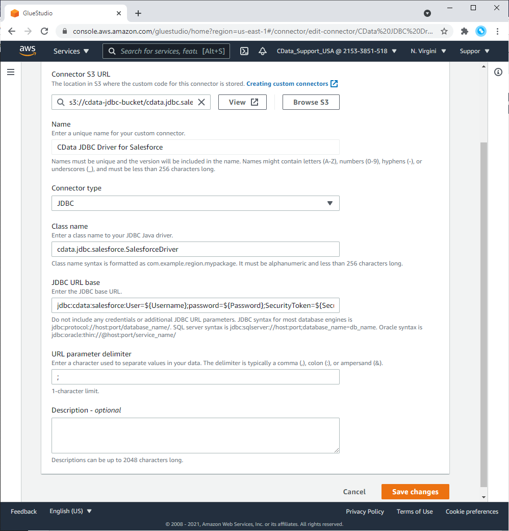 CData AWS Glue Connector Trial