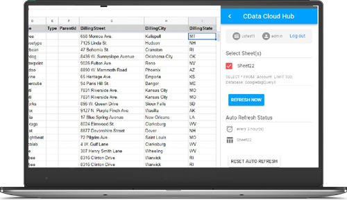 Google Sheets Connector for CData Connect(CData Labs)